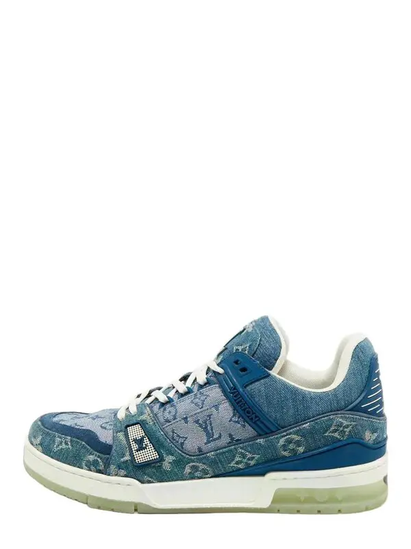 LOUIS VUITTON Monogram Denim Low-top Sneakers - Blue