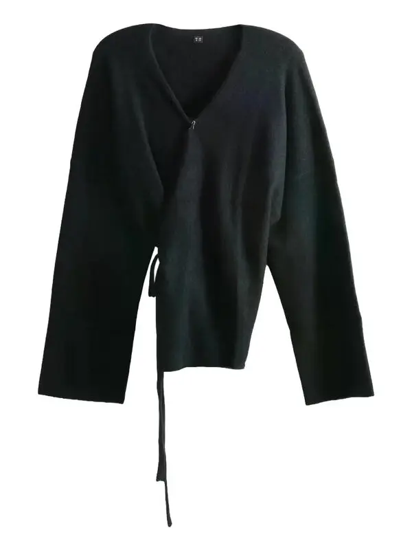 TAIGA TAKAHASHI Samue Wrap Cardigan - Black