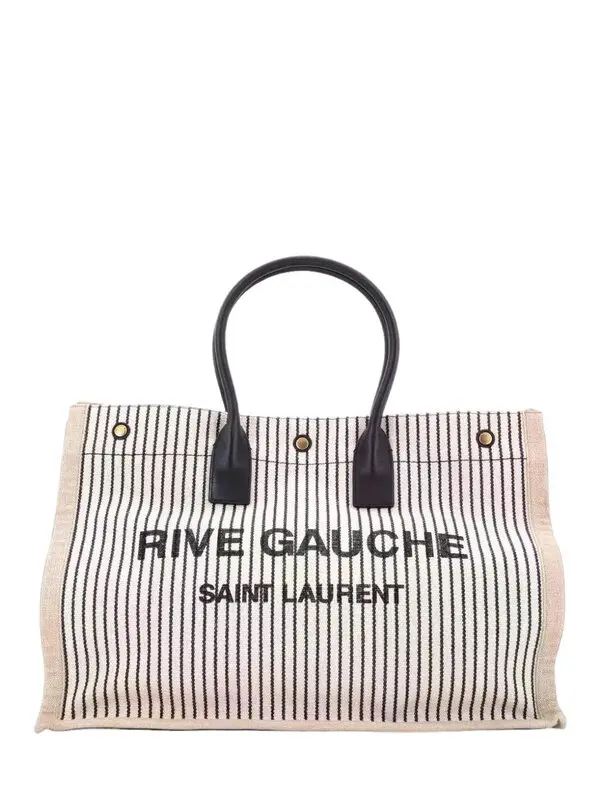 Saint Laurent Rive Gauche Shopper Tote Bag - Neutrals