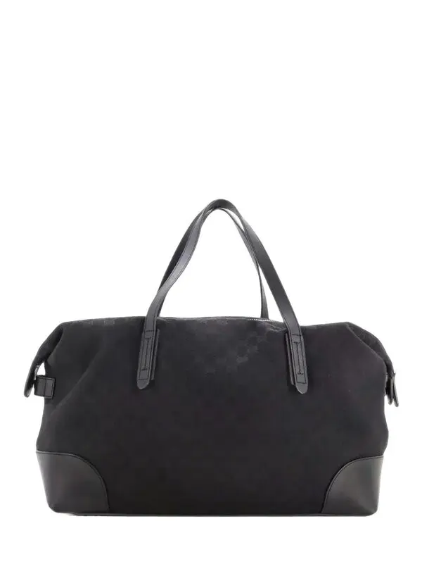 Gucci Gg Canvas Duffle Travel Bag - Black