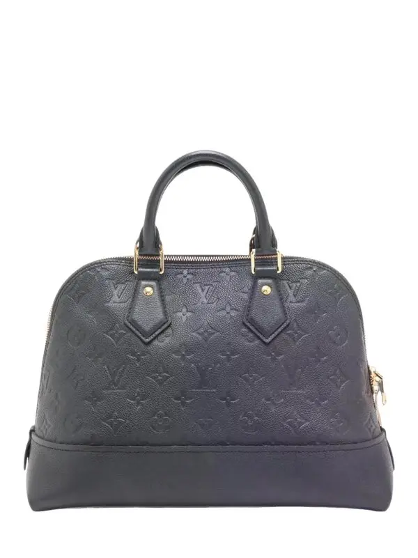 LOUIS VUITTON Monogram Empreinte Neo Alma Pm Satchel - Black