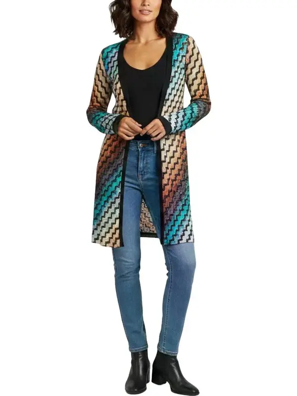 Missoni Zigzag Knit Cardigan - Black