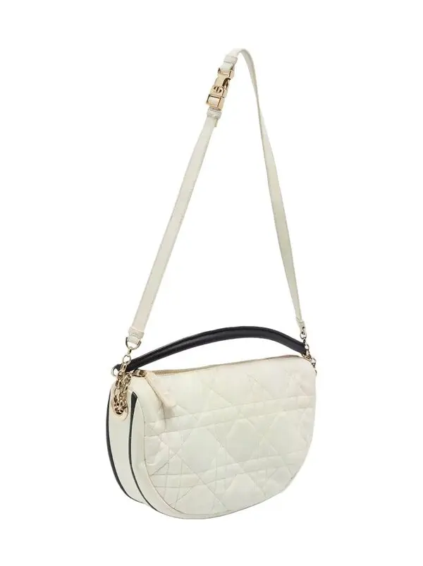 Dior Medium Vibe Cannage Tote Bag - White