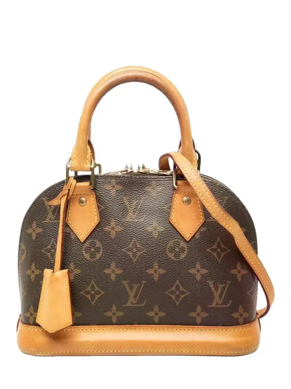 LOUIS VUITTON Monogram Alma Bb Satchel - Brown