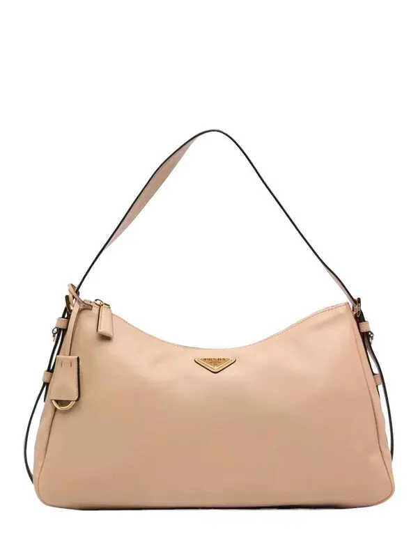 Prada Leather Aimee Shoulder Bag - Neutrals