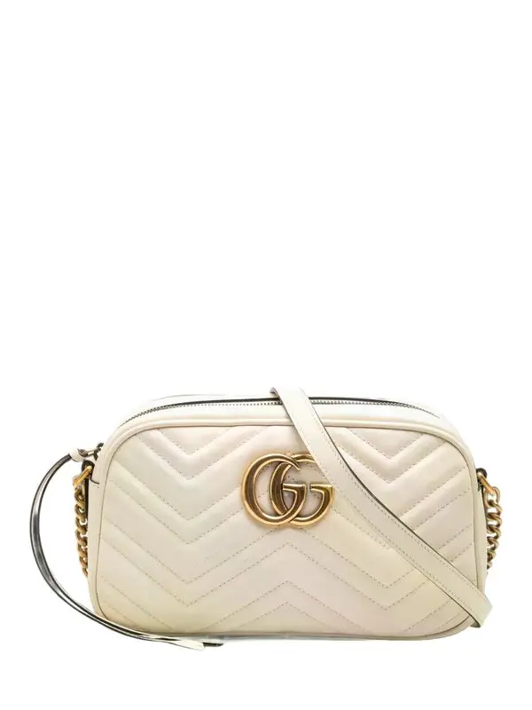 Gucci Gg Marmont Matelassé Calfskin Crossbody Bag - Brown