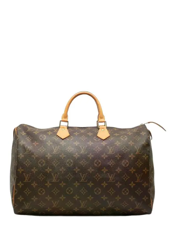 LOUIS VUITTON 2002 Monogram Speedy 40 Boston Bag - Brown