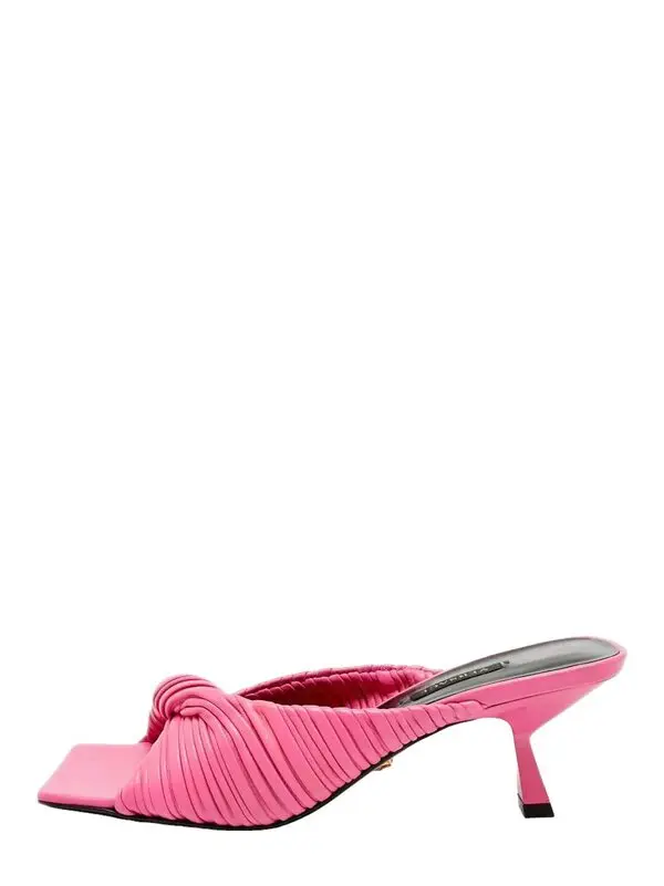 Versace Twist-detail Heeled Sandals - Pink