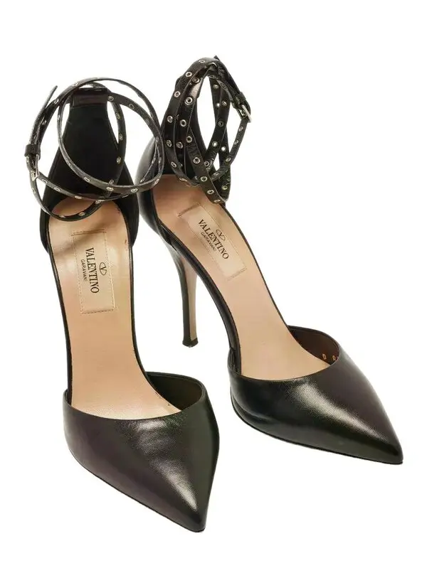 Valentino Garavani Rockstud Embellished Stiletto Pumps - Black