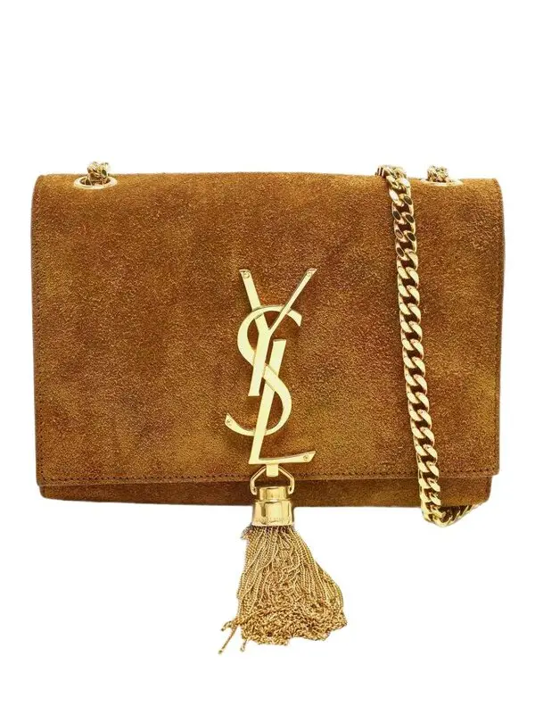Saint Laurent Kate Tassel Shoulder Bag - Brown