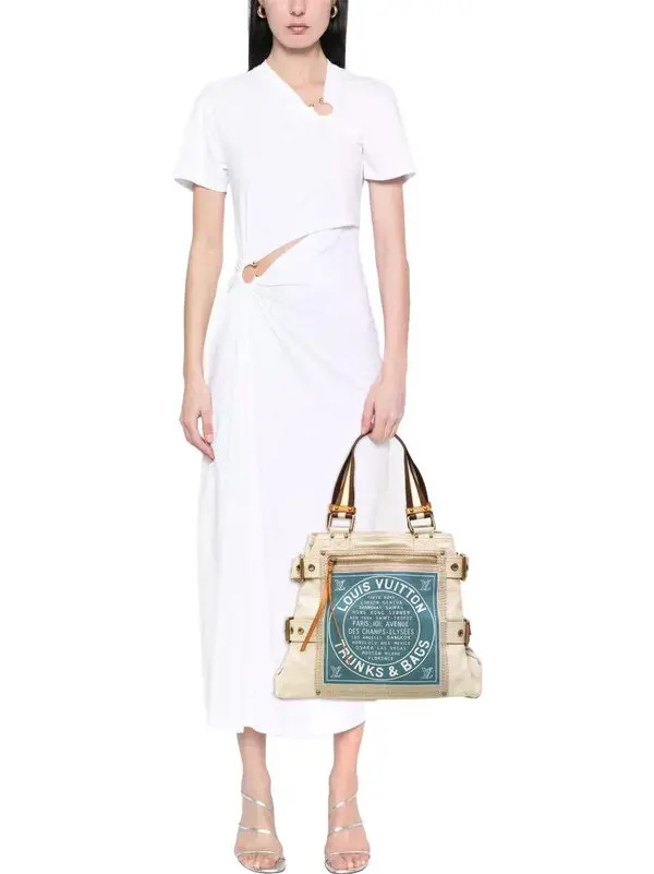 LOUIS VUITTON 2005 Cruise Line Globe Shopper Mm Tote Bag - Neutrals