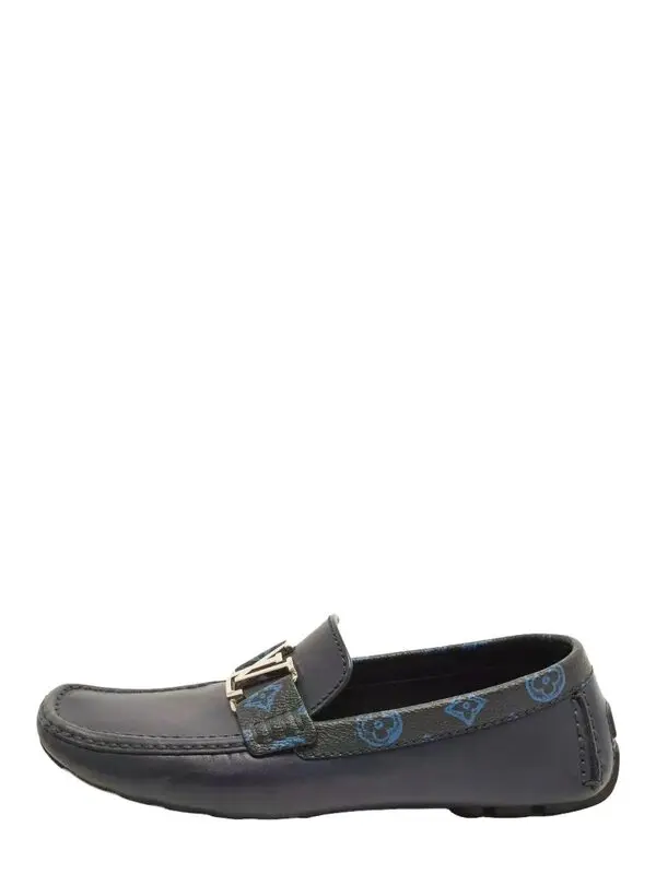 LOUIS VUITTON Monte Carlo Logo Loafers - Blue