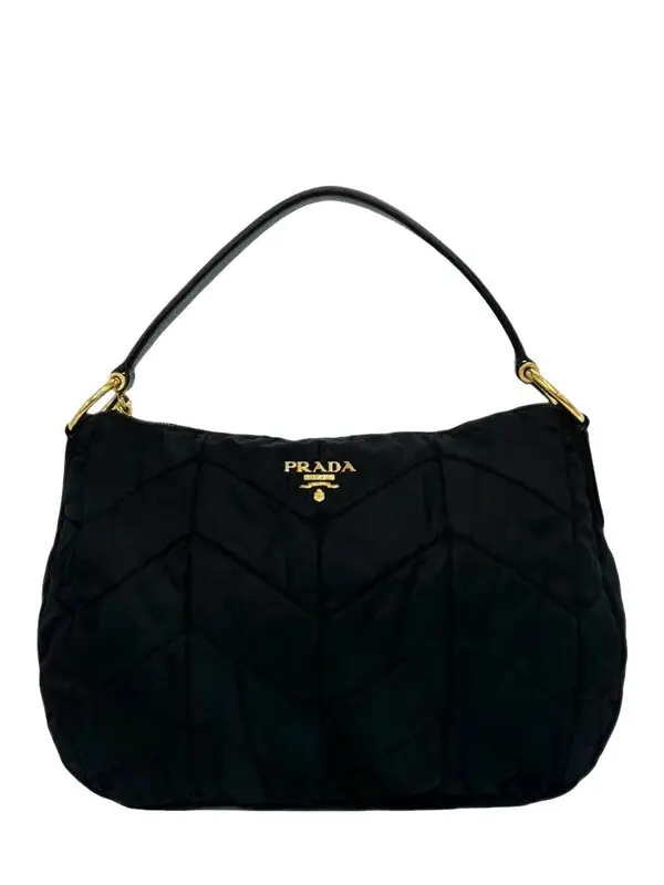 Prada Tessuto Impunto Satchel - Black