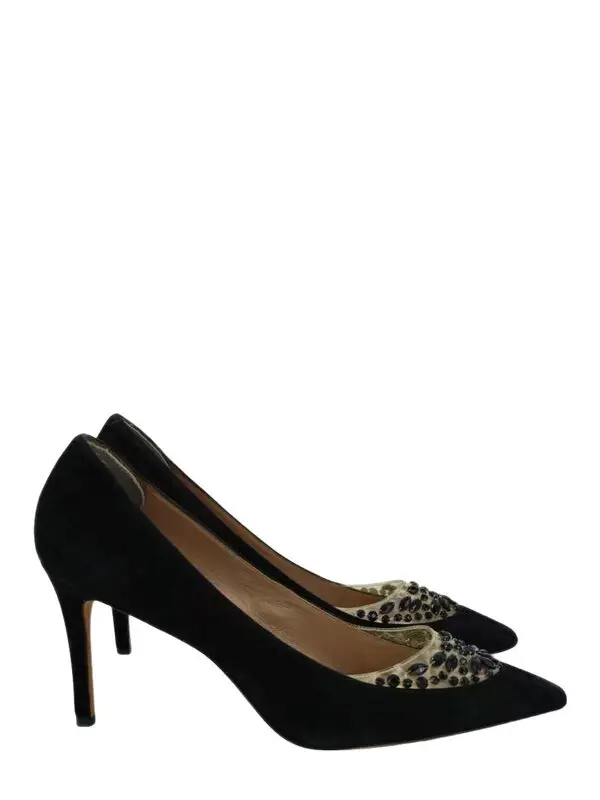 Tory Burch Delphine Embellished Pumps - Black