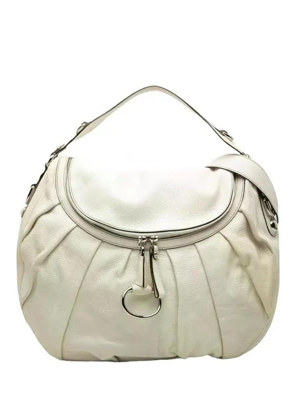 Gucci Calfskin Icon Bit Satchel - White