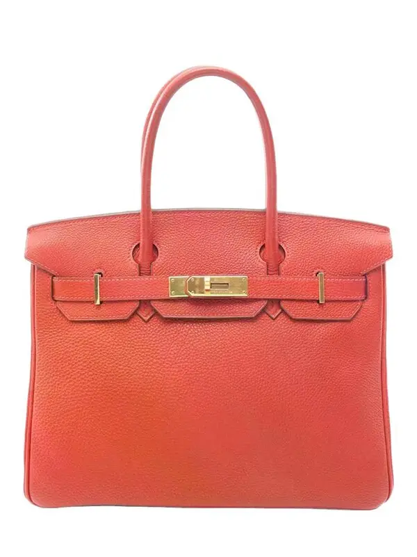 Hermès Togo Leather Birkin 30 Handbag - Red