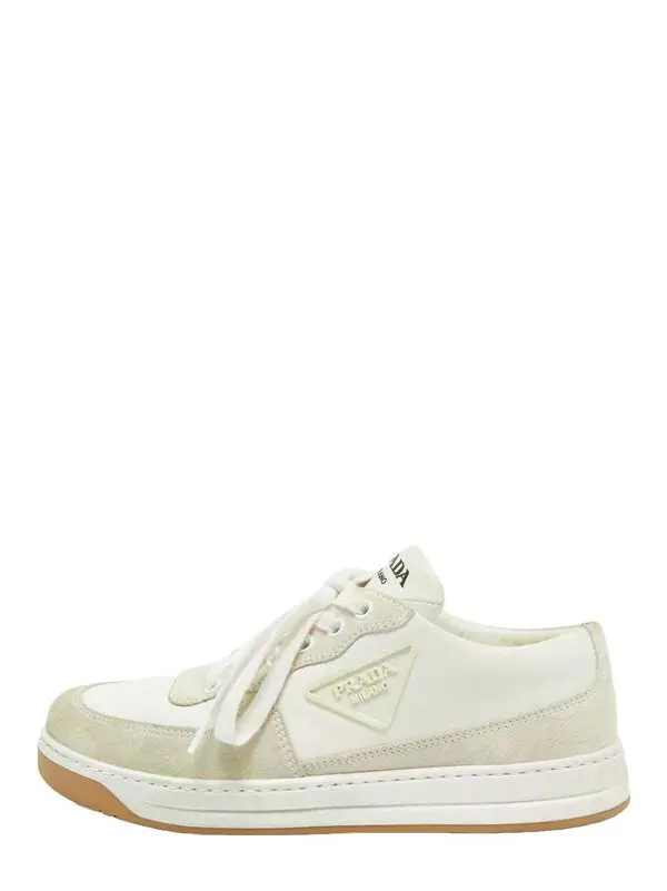 Prada Triangle Logo Sneakers - White