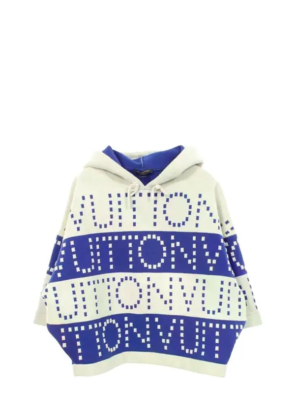 LOUIS VUITTON Logo Pattern Hoodie - Neutrals