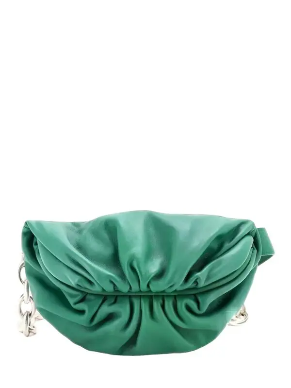 Bottega Veneta The Chain Pouch Leather Belt Bag - Green