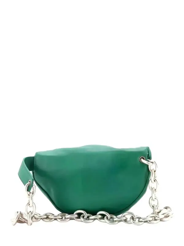 Bottega Veneta The Chain Pouch Leather Belt Bag - Green