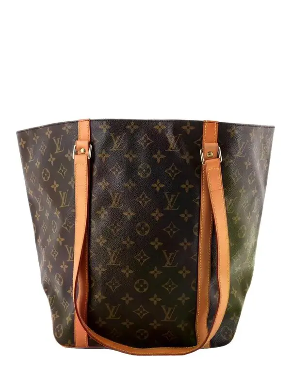 LOUIS VUITTON Monogram Canvas Shopping Sac Mm Tote Bag - Brown