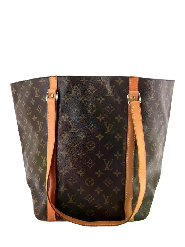 LOUIS VUITTON Monogram Canvas Shopping Sac Mm Tote Bag - Brown