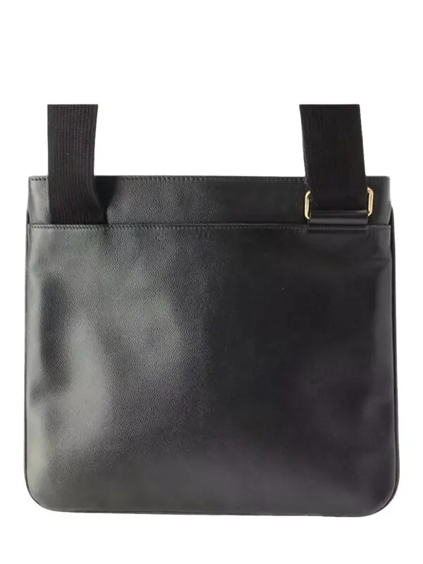 Saint Laurent Grain De Poudre Flat Crossbody Bag - Black