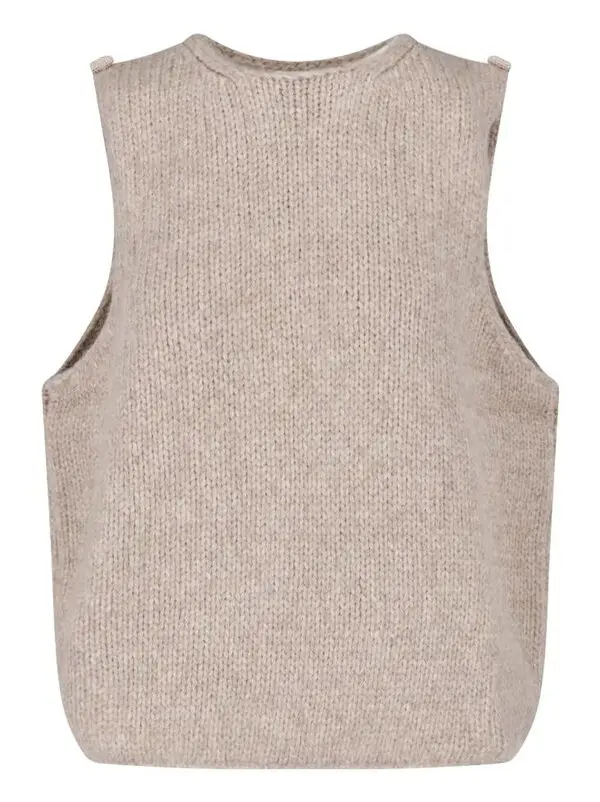 PAMPA THE BRAND Alpaca Wool Tank Top - Beige