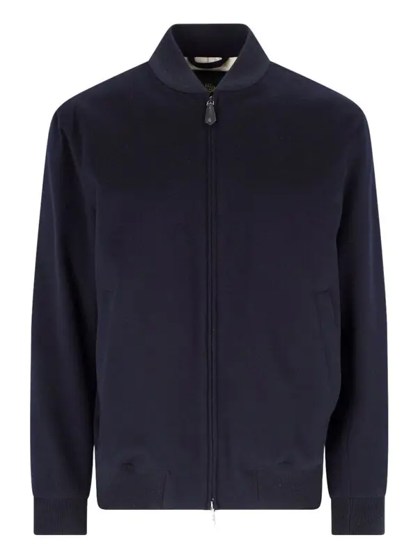 Loro Piana Cashmere Bomber Jacket - Blue