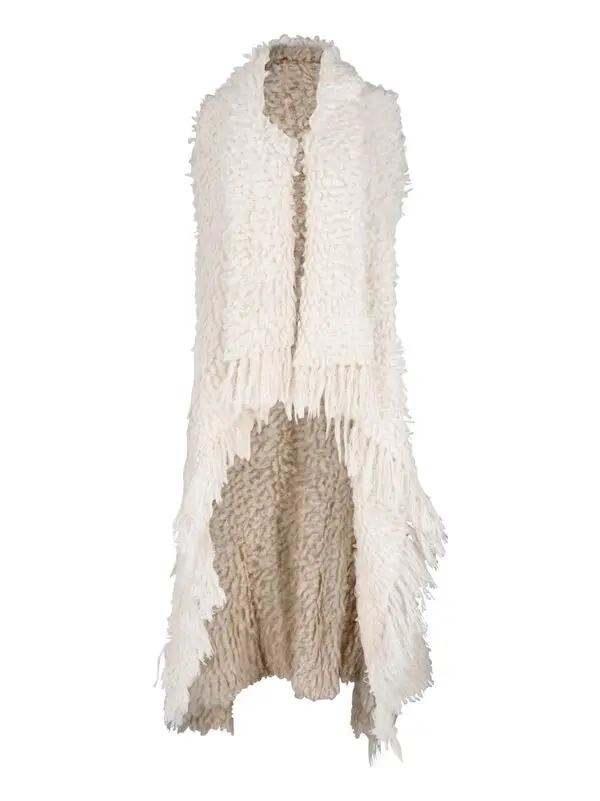 PAMPA THE BRAND Alpaca Wool Cape - White