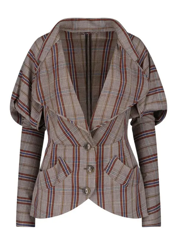 VIVIENNE WESTWOOD Multicolor Viscose Checked Jacket - Multi
