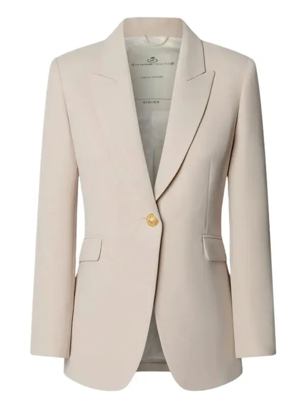THE EXTREME COLLECTION Atelier Single-button Tailored Blazer - Beige