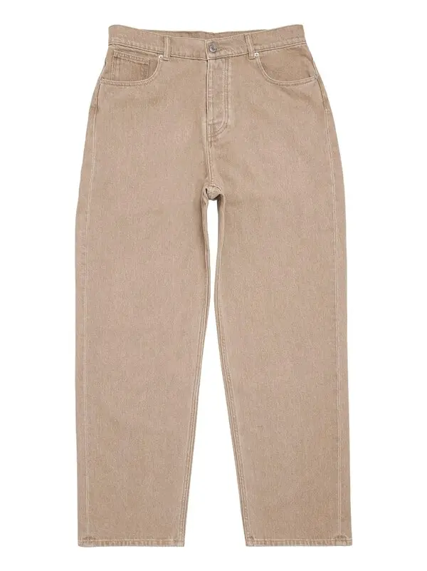 Drole De Monsieur Straight Leg Washed Denim Jeans - Green