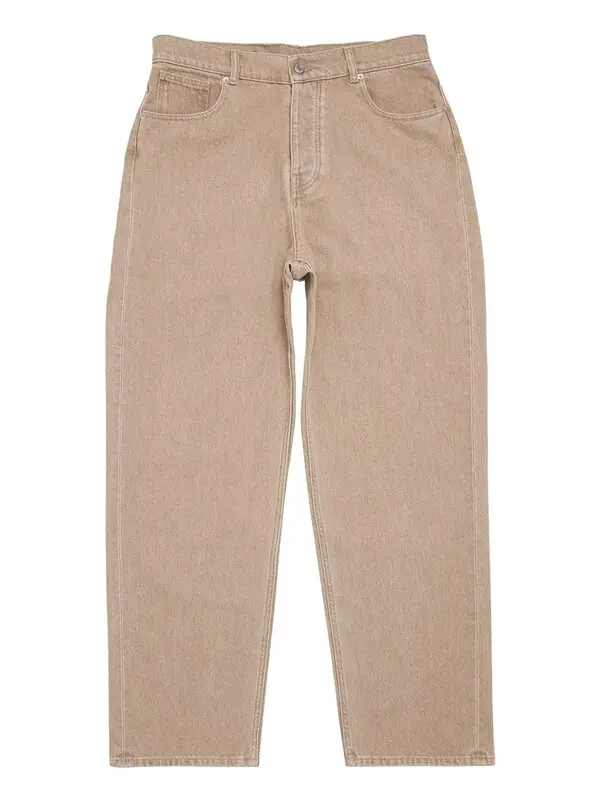 Drole De Monsieur Straight Leg Washed Denim Jeans - Green