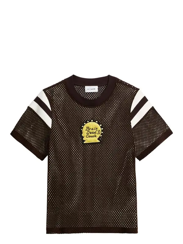 COACH X Brain Dead Mesh Football T-shirt - Brown