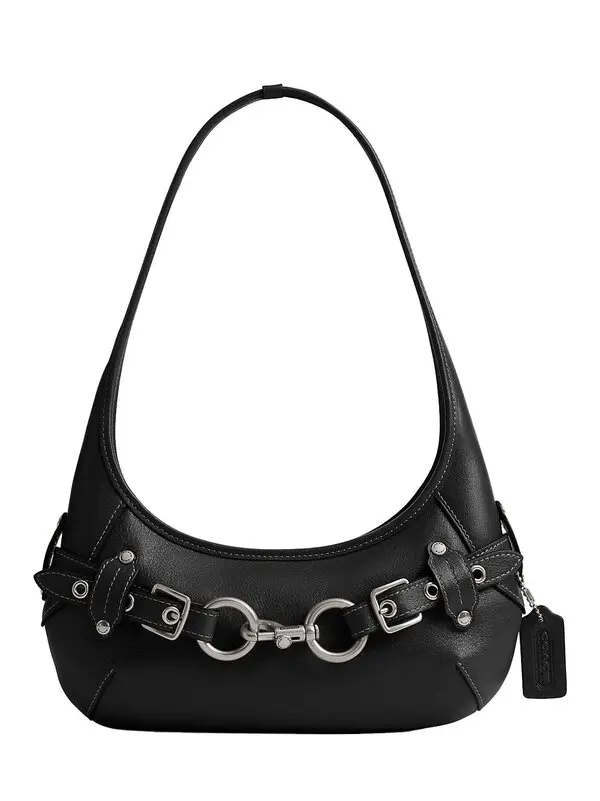 COACH Belted Ergo Shoulder Bag 26 - Silver/black