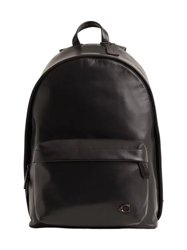 COACH Restored Hall Backpack With Signature Hardware - Black