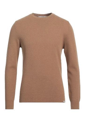 LIU •JO MAN Wool Blend Crewneck Sweater - Camel