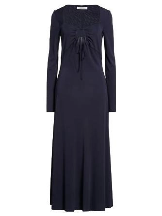 Liviana Conti Maxi Dress In Midnight Viscose - Blue
