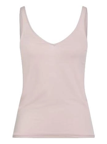 Majestic Filatures Viscose Elastane V-neck Sleeveless Top - Blush