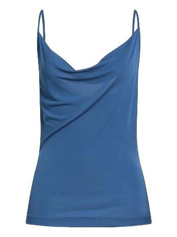 Majestic Filatures Viscose And Elastane Top - Blue