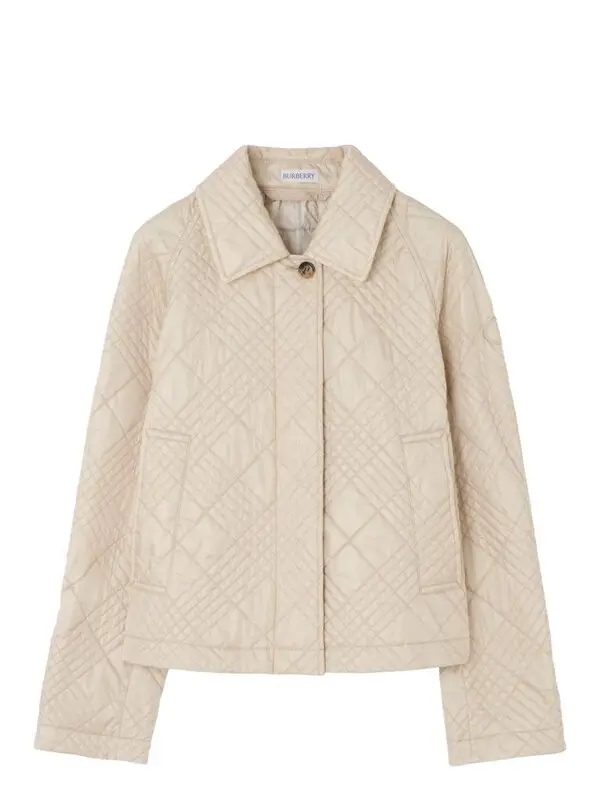 Burberry Quilted Nylon Jacket - Beige