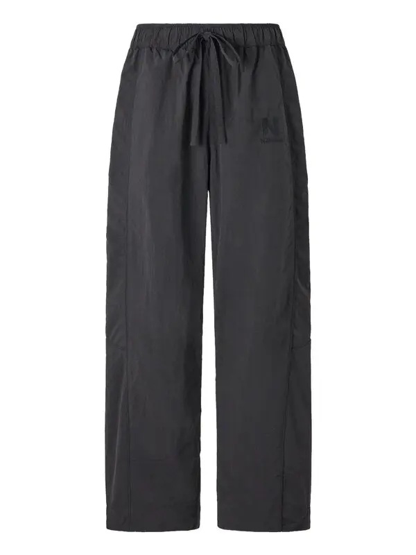NAHMIAS Logo-appliquéd Straight-leg Shell Sweatpants - Black