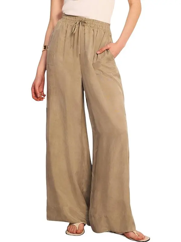 Mint Velvet Utility Wide Leg Trousers - Khaki
