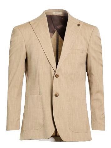 SUIT SARTORIA Blazer Size Linen, Pes, Viscose, Elastane - Camel