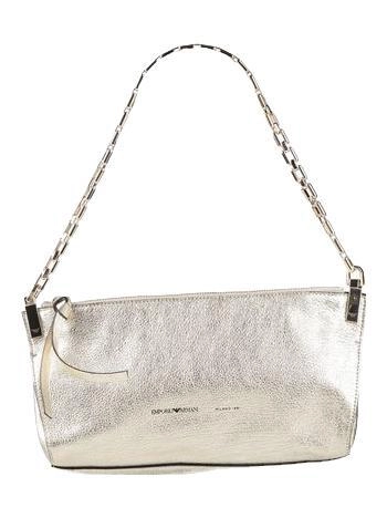 Emporio Armani Platinum Goat Skin Baguette Bag - Grey