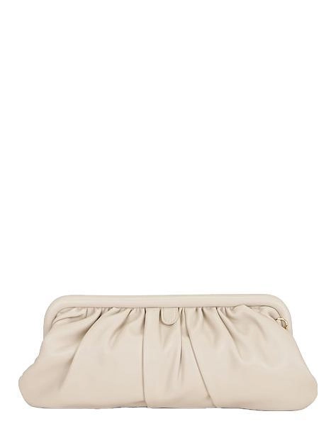 OLGA BERG Catherine Gathered Clutch - Mink