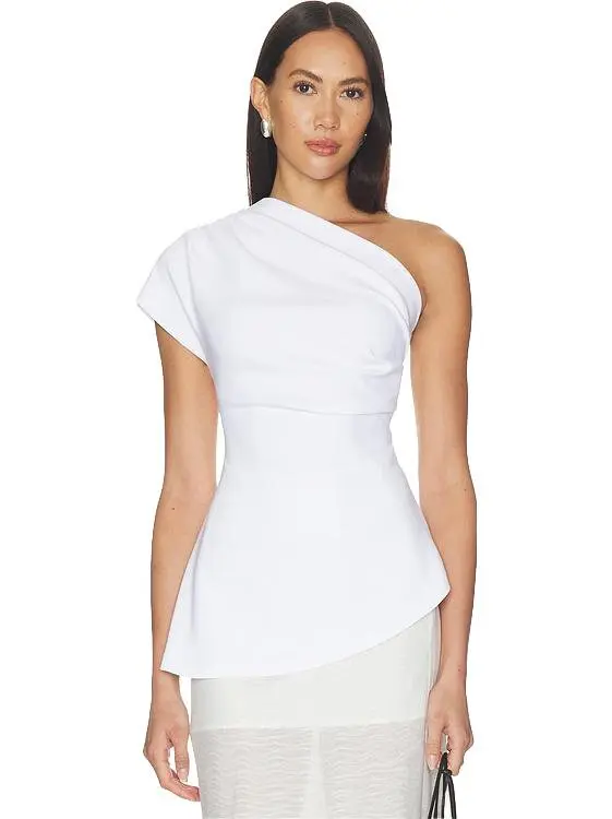 THE GARMENT Glam Asymmetric Tee - Ecru