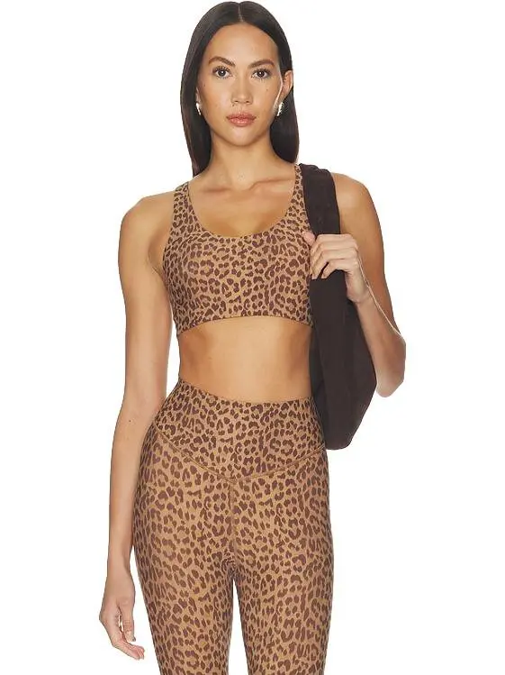 The Upside Javen Jade Bra In Brown - Leopard