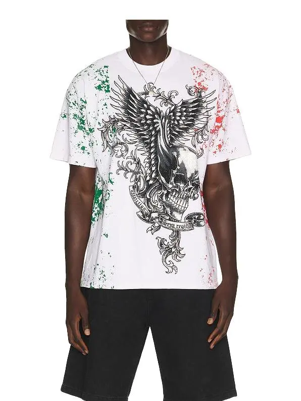 AFFLICTION X Fuerza Regida Crazyz Tee - White
